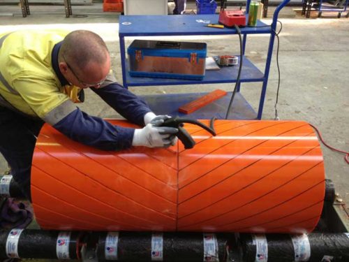 Conveyor Pulley Lagging | Conveyor Rubber Pulley Lagging